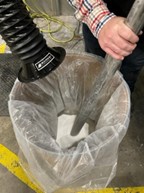 Contained Transfer of Solids to and from Drums