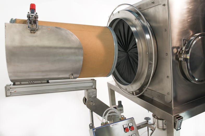 Contained Transfer Of Solids To And From Drums